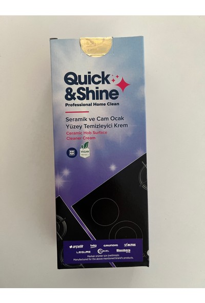 Quick&shine Vitroseramik&indüksiyonlu&cam Temizleyici Krem Quick&shine Vitroseramik&indüksiyonlu&cam Temizleyici Krem