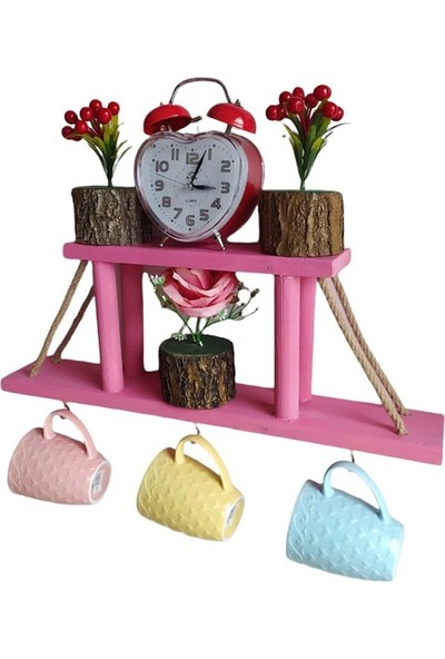 Bahat Ahşap Duvar Dekoru Çiçekliği Kupa Fincan Anahtarlık Askılığı 50*18 cm Çiçeksiz Bahat Ahşap Duvar Dekoru Çiçekliği Kupa Fincan Anahtarlık Askılığı 50*18 cm Çiçeksiz