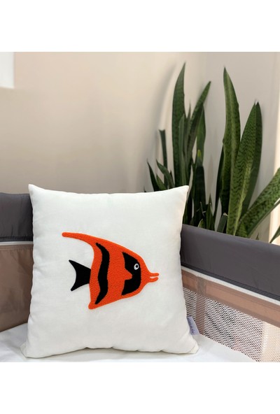 Newness Home Lavanta Kokulu Kırlent Yastık Turuncu Balık Newness Home Lavanta Kokulu Kırlent Yastık Turuncu Balık