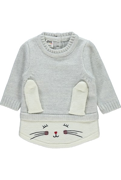 Civil Baby Kız Bebek Triko Kazak 6-18 Ay Grimelanj