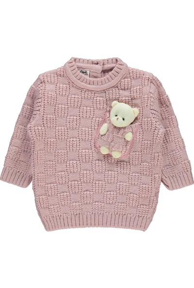 Civil Baby Kız Bebek Triko Kazak 6-18 Ay Pembe Civil Baby Kız Bebek Triko Kazak 6-18 Ay Pembe