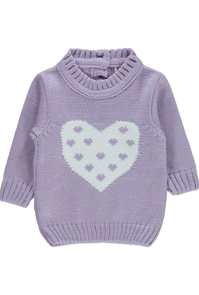 Civil Baby Kız Bebek Triko Kazak 6-18 Ay Lila Civil Baby Kız Bebek Triko Kazak 6-18 Ay Lila