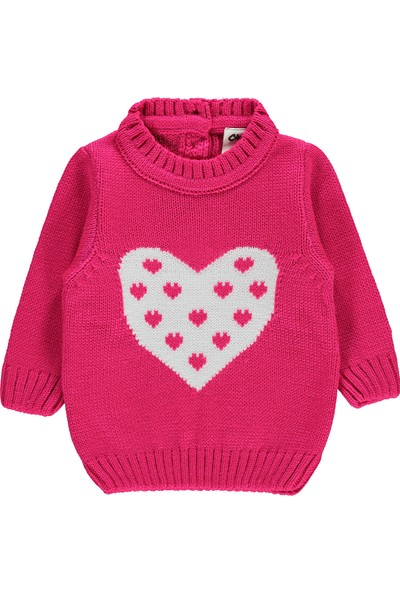 Civil Baby Kız Bebek Triko Kazak 6-18 Ay Fuşya