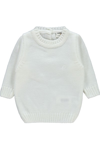 Civil Baby Kız Bebek Triko Kazak 6-18 Ay Ekru