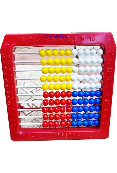 Modellino Rakam ve Harfli Tgb Abaküs Saysay Sayı Boncuğu Kırmızı Modellino Rakam ve Harfli Tgb Abaküs Saysay Sayı Boncuğu Kırmızı