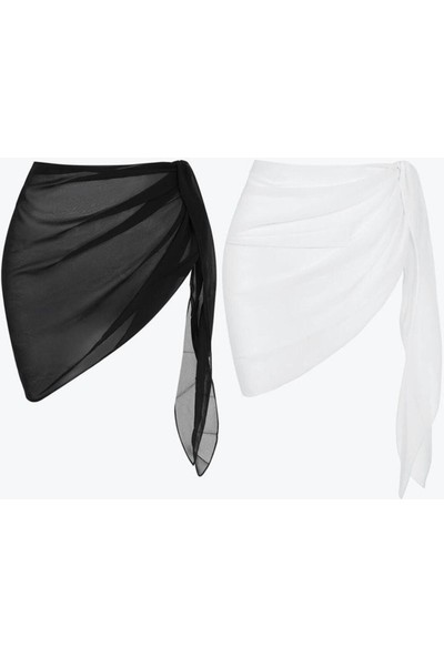 Voop Ekru Tül Pareo