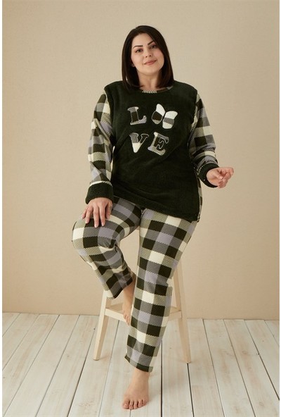 Moto Angela Akb Welsoft Polar Kadın Büyük Beden Pijama Takımı 808030 Moto Angela Akb Welsoft Polar Kadın Büyük Beden Pijama Takımı 808030