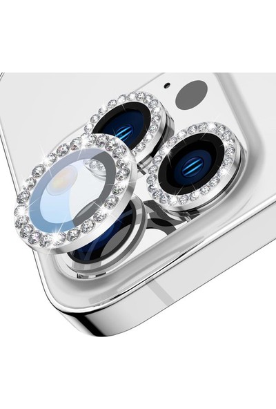 Edelfu Apple iPhone 11 Pro Uyumlu Parlak Taşlı Kamera Koruyucu Edelfu Apple iPhone 11 Pro Uyumlu Parlak Taşlı Kamera Koruyucu