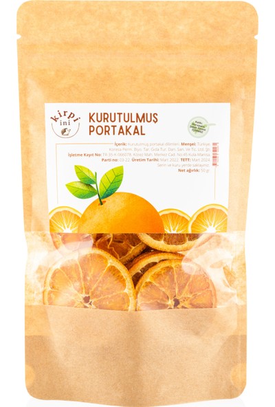 Kirpi İni Kurutulmuş Portakal 50 gr