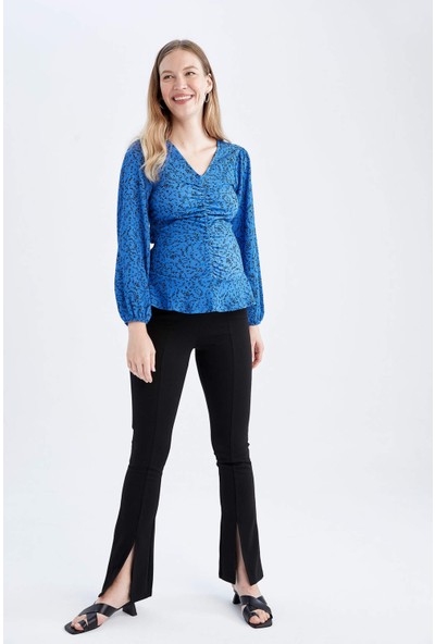 DeFacto Hamile Yırtmaç Detaylı Geniş Paça Palazzo Pantolon W7840AZ22AU DeFacto Hamile Yırtmaç Detaylı Geniş Paça Palazzo Pantolon W7840AZ22AU