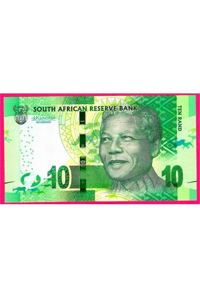 Güney Afrika, 10 Rand, 2014 P138A Çil Güney Afrika, 10 Rand, 2014 P138A Çil