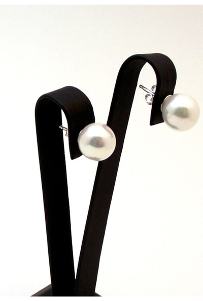 Ats Silver Top Inci Küpe 8 mm Ats Silver Top Inci Küpe 8 mm