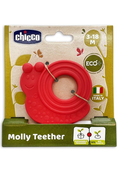 Chicco Molly Diş Kaşıyıcı 3-18 Ay - Kırmızı Chicco Molly Diş Kaşıyıcı 3-18 Ay - Kırmızı