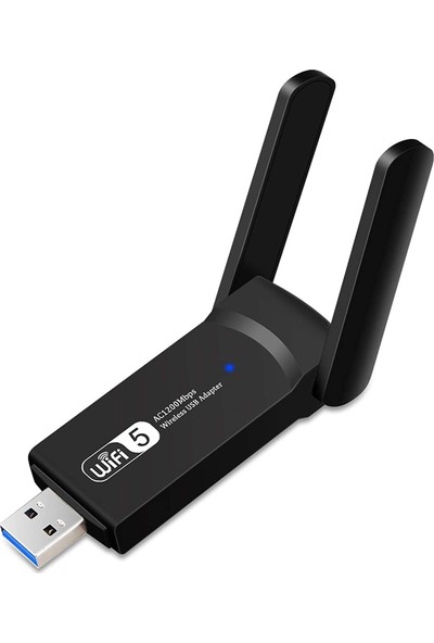 Technow AC1200 Mbps Dual Band USB 3.0 Adaptör Kablosuz Wifi Alıcı Technow AC1200 Mbps Dual Band USB 3.0 Adaptör Kablosuz Wifi Alıcı