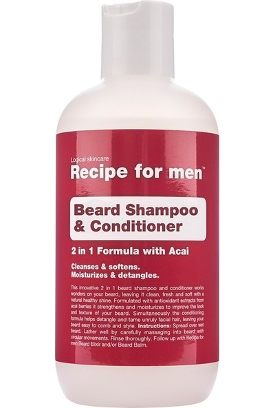 Recipe For Men Sakal Şampuan Ve Kremi 250 Ml Recipe For Men Sakal Şampuan Ve Kremi 250 Ml