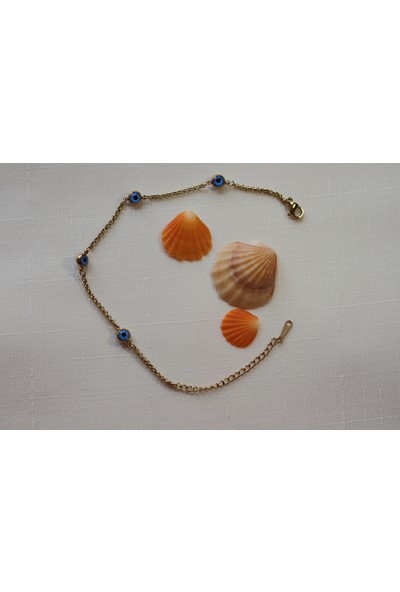 Takınalım Accessories Stainless Steel Çelik Nazar Boncuklu Bileklik