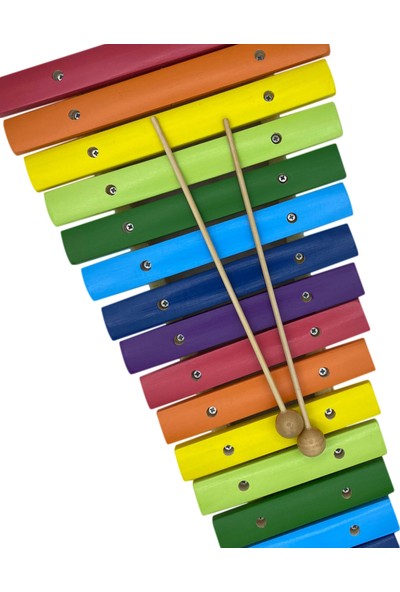Hamaha Eğitici Ahşap Oyuncak 15 Notalı Gökkuşağı Ahşap Ksilofon Müzik Aleti Hamaha Eğitici Ahşap Oyuncak 15 Notalı Gökkuşağı Ahşap Ksilofon Müzik Aleti