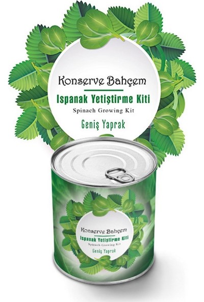 Buffer® Konserve Bahçem Evde Konservede Kolay Ispanak Yetiştirme Kiti Buffer® Konserve Bahçem Evde Konservede Kolay Ispanak Yetiştirme Kiti