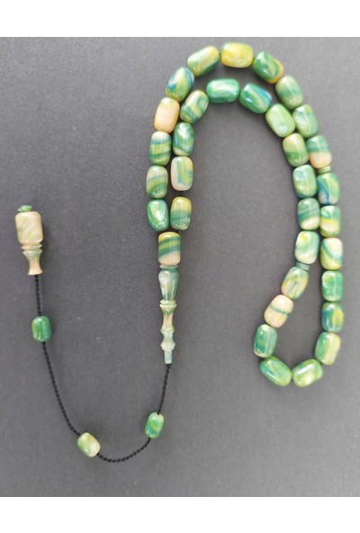 Massopisso Yeşil Hareli Kehribar Tesbih Massopisso Yeşil Hareli Kehribar Tesbih