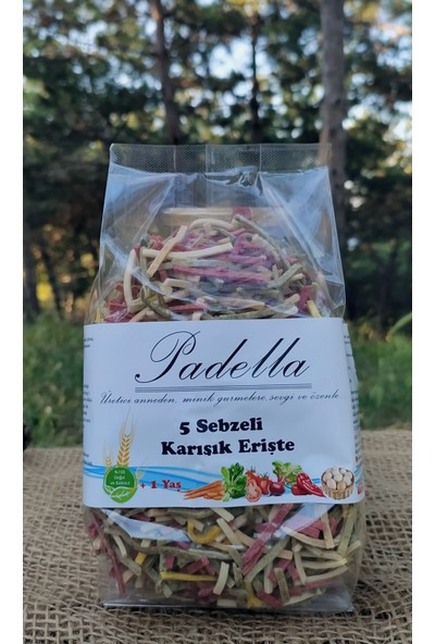 Padella Makarna Sebzeli Erişte (Karışık) 500 gr Padella Makarna Sebzeli Erişte (Karışık) 500 gr
