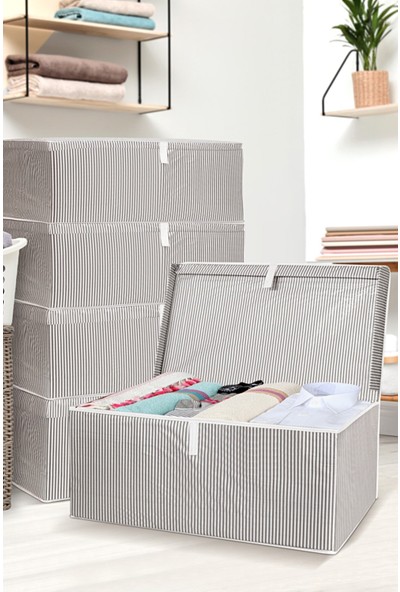 Nisahometeks Mega Kutu Hurç 60X40X30 Cm (Gri) Nisahometeks Mega Kutu Hurç 60X40X30 Cm (Gri)
