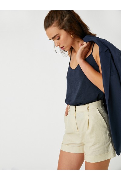 Koton Ince Askılı Atlet V Yaka