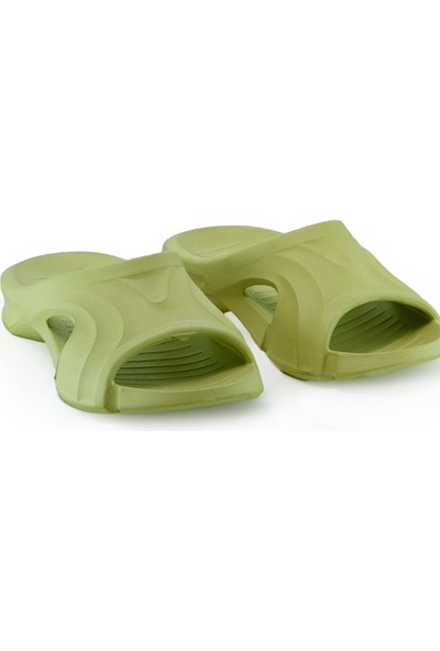 Evamood Erkek Açık Burun Yeezy Mayk Yeşil Terlik