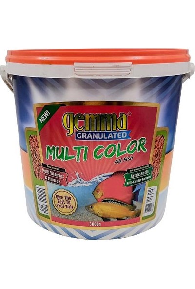 Gemma Multi Color Balık Yemi 3 kg Gemma Multi Color Balık Yemi 3 kg