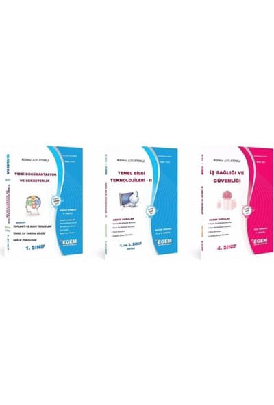 Egem Yayınları AÖF 1. Sınıf Tıbbi Dokümantasyon Set Bahar Dönemi Tüm Dersler Egem Yayınları AÖF 1. Sınıf Tıbbi Dokümantasyon Set Bahar Dönemi Tüm Dersler