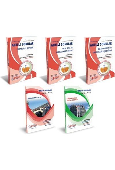 İlkumut Yayıncılık AÖF Uluslararası İlişkiler 3. Sınıf Güz Dönemi Tüm Dersler