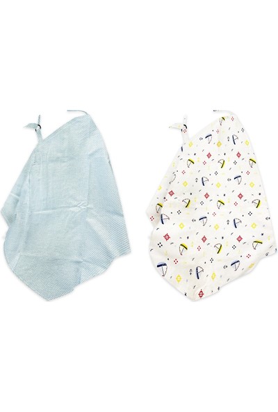 Pierre Cardin 2'li Emzirme Örtüsü - Mavi