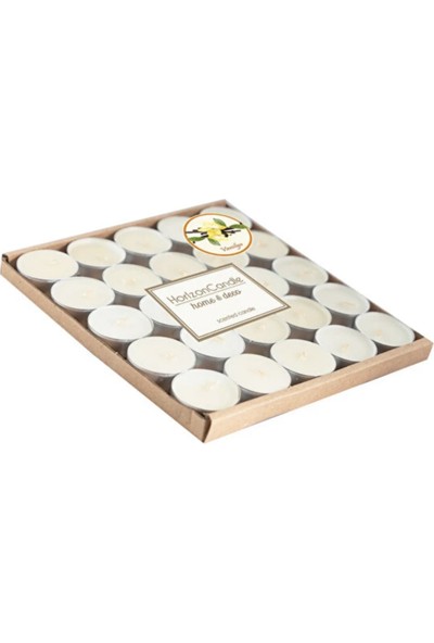 Tealight Vanilya Kokulu Mum 25'li