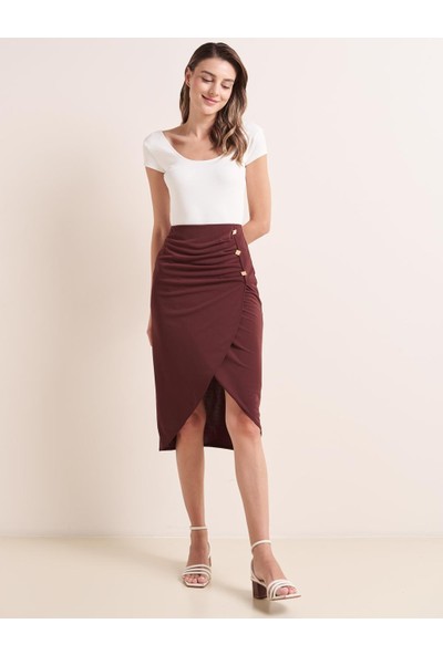 Jimmy Key Kadın Kahverengi Etek