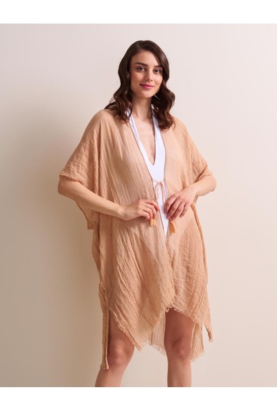 Jimmy Key Kadın Bej Kimono