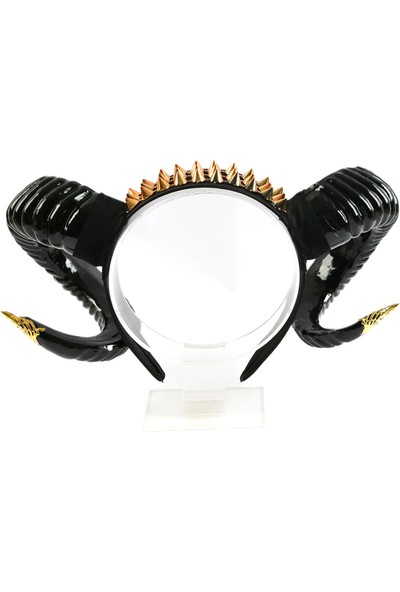 Situ Store Koyun Boynuzu Şeklinde Taç - Siyah (Yurt Dışından)