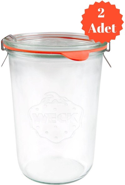 Weck 850 ml Mold Set ( 2 Adet) Weck 850 ml Mold Set ( 2 Adet)