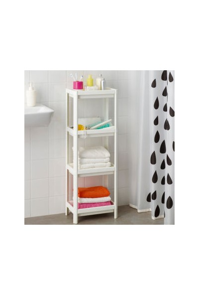 Mim Life Beyaz Banyo Rafı Ünitesi Mim Life Beyaz Banyo Rafı Ünitesi