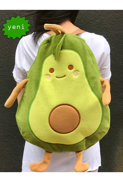 Avokado Tasarımlı Sırt Çantası