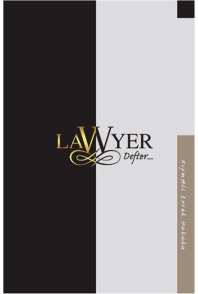 Lawyer Defter - Kıymetli Evrak Hukuku Notlu Öğrenci Defteri Lawyer Defter - Kıymetli Evrak Hukuku Notlu Öğrenci Defteri