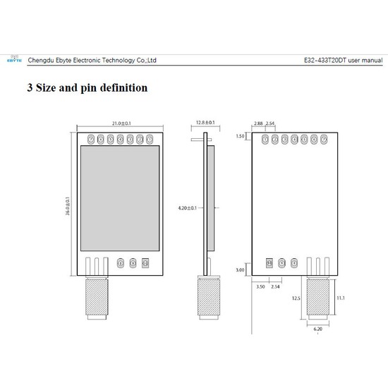 Arduino E32 433T20D Lora Modülü E32 433T20DC SX1278 433 Mhz Fiyatı