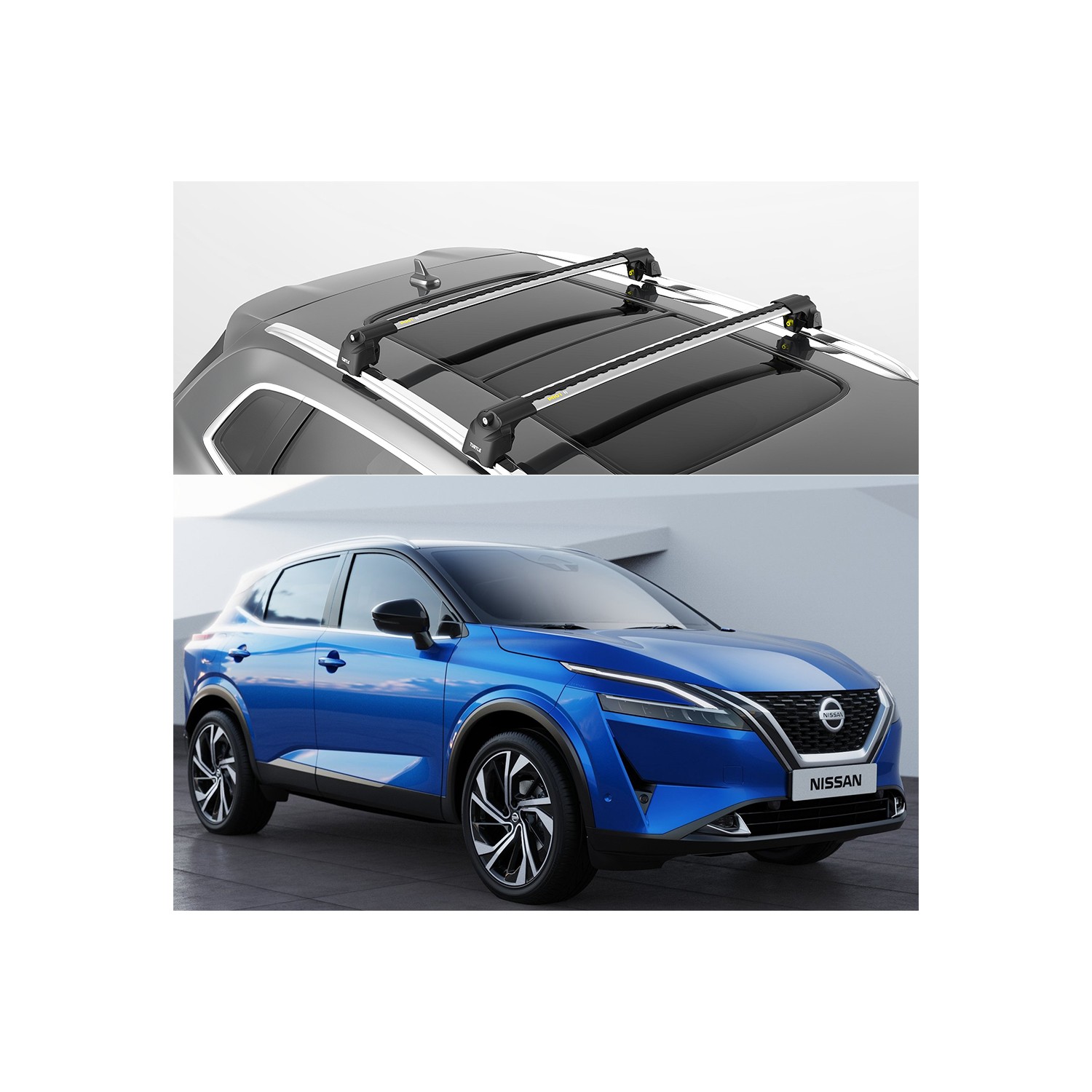 Turtle Can Carry Turtle Air-2 Silver Kit, Nissan Qashqai J12 Tavan ...