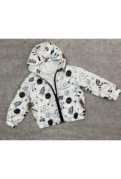 Karia Kids Erkek Bebek Çocuk Kapüşonlu Penye Astarlı Yagmurluk Rüzgarlık Karia Kids Erkek Bebek Çocuk Kapüşonlu Penye Astarlı Yagmurluk Rüzgarlık