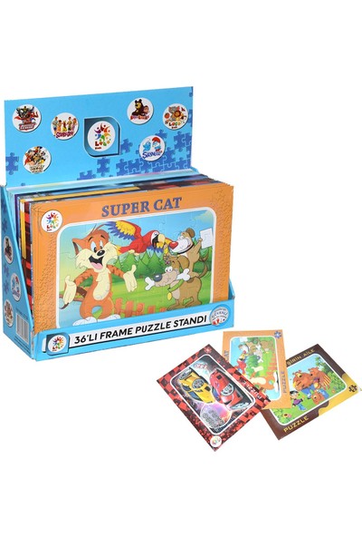 Utku LC7166 Utku, Frame Puzzle 24 Parça 36'lı