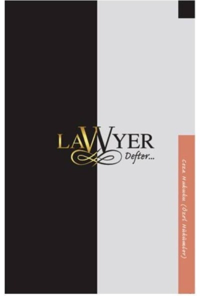 Lawyer Defter - Ceza Hukuku (Ö.H.) Notlu Öğrenci Defteri Lawyer Defter - Ceza Hukuku (Ö.H.) Notlu Öğrenci Defteri