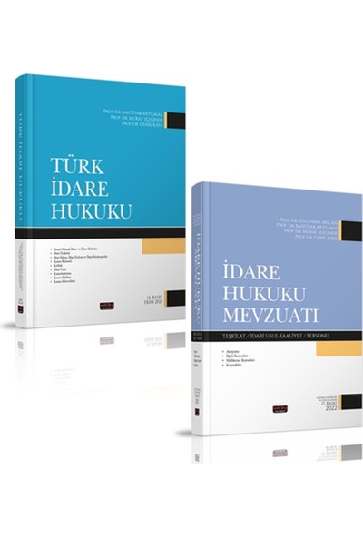 Türk Idare Hukuku ve Idare Hukuku Mevzuatı Seti 2021