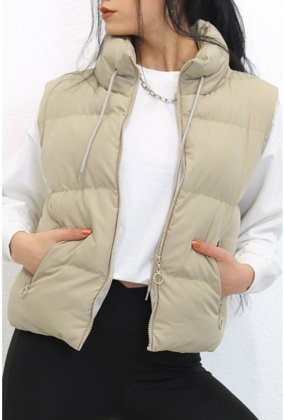 Drk Store Yaka Ipli Şişme Yelek Taş - 214001.1247. Drk Store Yaka Ipli Şişme Yelek Taş - 214001.1247.