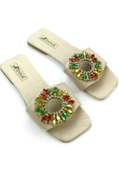 Inna Estilla Inna Kadın Taşlı Terlik Inna Estilla Inna Kadın Taşlı Terlik