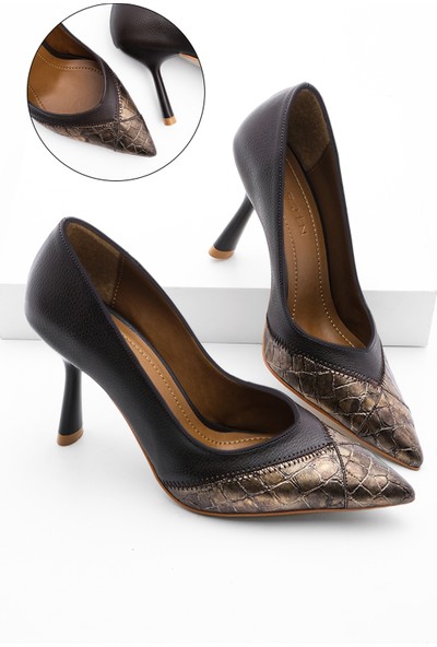 Marjin Kadın Stiletto Sivri Burun Kadeh Ökçe Topuklu Ayakkabı Alipa Marjin Kadın Stiletto Sivri Burun Kadeh Ökçe Topuklu Ayakkabı Alipa