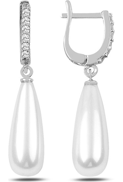 Ats Silver Inci Küpe 925 Ayar Gümüş Ats Silver Inci Küpe 925 Ayar Gümüş