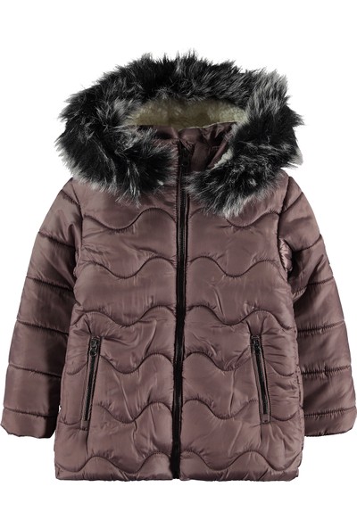 Civil Girls Kız Çocuk Kapüşonlu Mont 10-13 Yaş Pudra